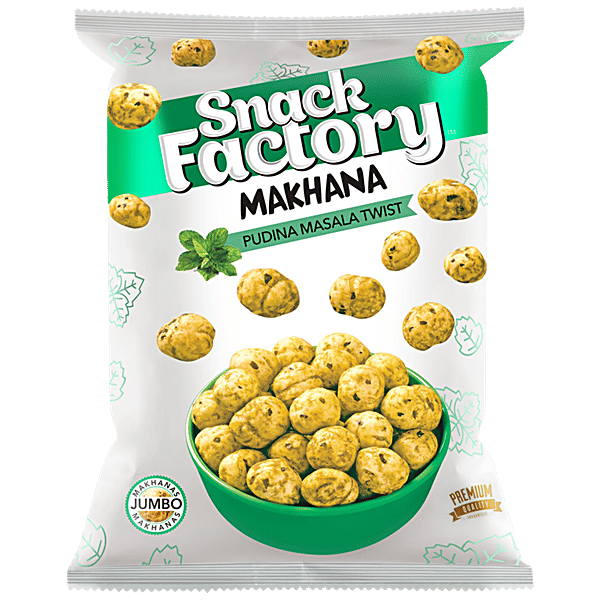Buy SNACK FACTORY Makhana Pudina Masala Twist - Premium Quality ...