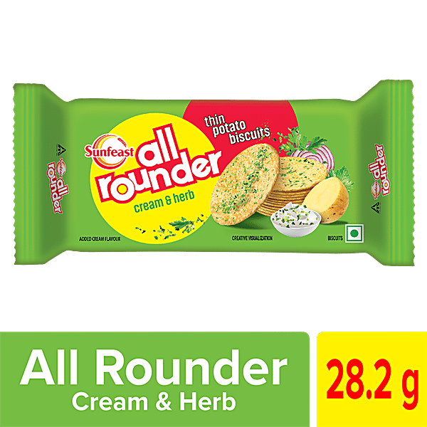 Buy Sunfeast All Rounder - Thin, Light & Crunchy Potato Biscuit With ...
