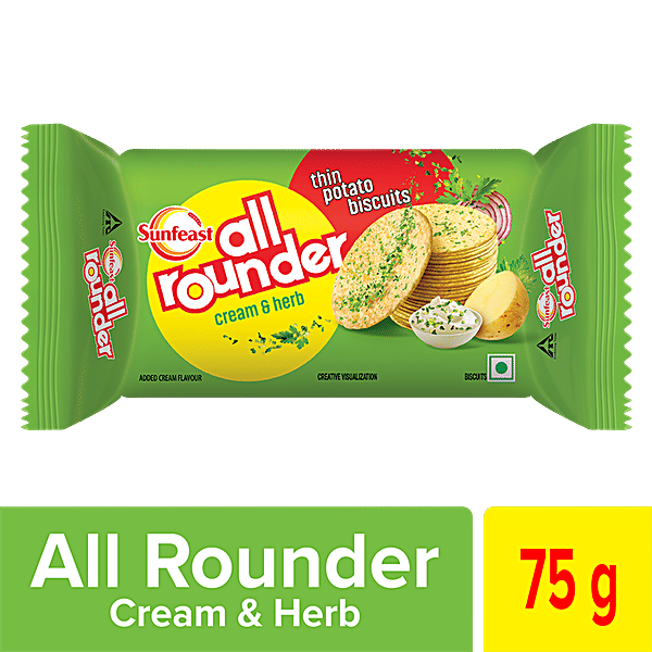 Buy Sunfeast All Rounder - Thin, Light & Crunchy Potato Biscuit With ...