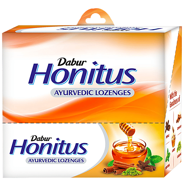 Buy Dabur Honitus Ayurvedic Lozenges - For Cough, Sore Throat Online at ...
