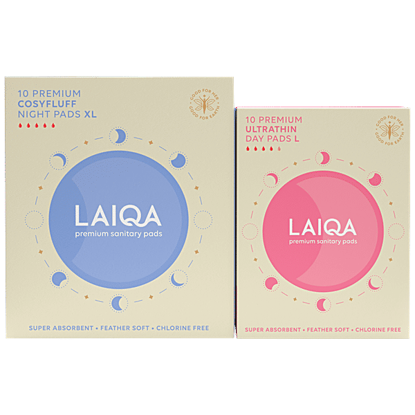 Buy Laiqa Ultra-Soft Day & NighT 20 pcs (10 HF + 10 MF ) Online at Best ...