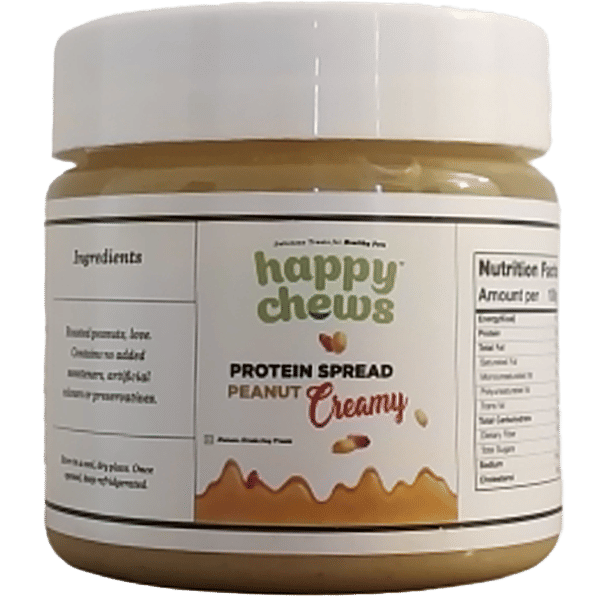 Buy Happy Chews Protein Spread - Peanut Creamy, For Puppies & Dogs ...