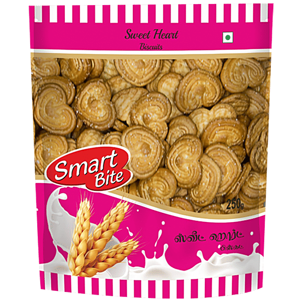 Buy Smart Bite Sweet Heart Biscuit - Crunchy Online at Best Price of Rs ...