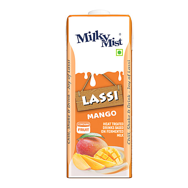 Buy Milky Mist Lassi - Mango, UHT, Drink Based On Fermented Milk, Rich ...
