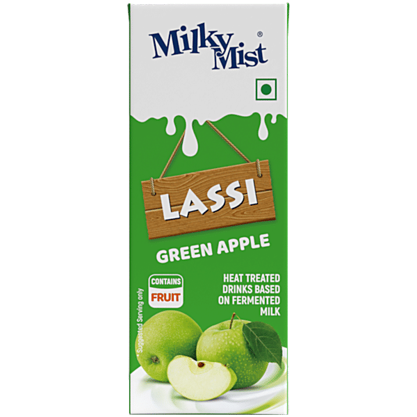 Buy Milky Mist Lassi - Green Apple, UHT, Drink Based On Fermented Milk ...