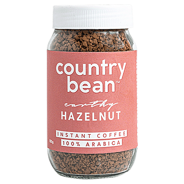 Buy Country Bean Flavoured Instant Coffee - Hazelnut, Bold Flavour, 100 ...