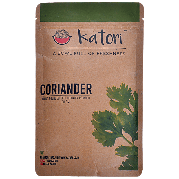 Buy Katori Coriander Dhaniya Powder - Green Dhaniya, Sun Dried ...