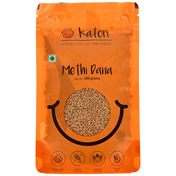 Buy Katori Methi Dana Sabut - Sun Dried, Authentic Flavour, Traditional ...