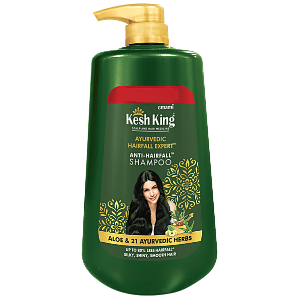 Buy Kesh King Ayurvedic Anti Hairfall Shampoo, Reduces Hairfall, 21 Natural Ingredients, No ...