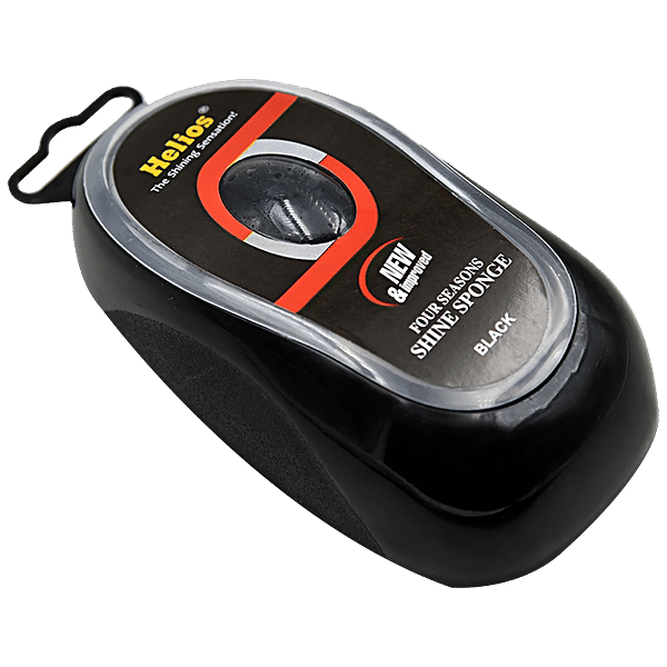 Buy Helios Shine Sponge Black - Adds Shine To Shoes Surface, Compact ...