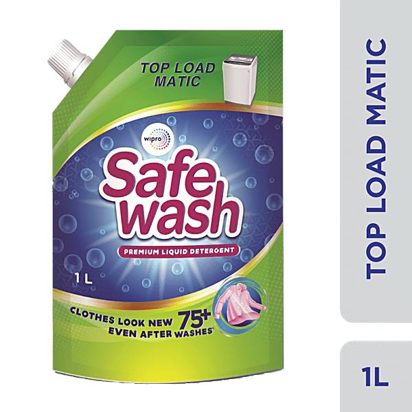 Buy Safewash Matic Top Load Liquid Detergent - 2X Stain Removal With ...