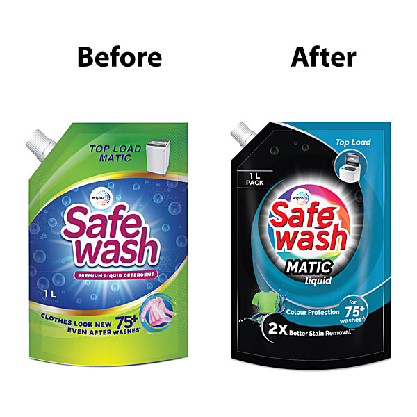 Buy Safewash Top Load Matic Liquid Detergent - 2X Stain Removal Online ...