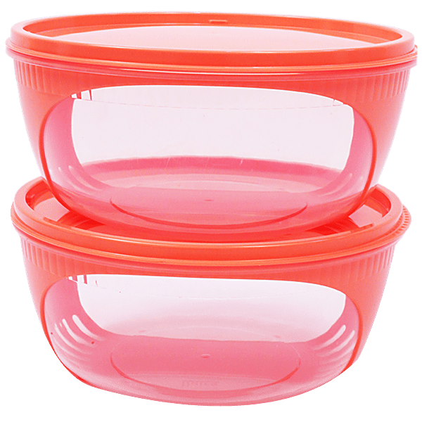 Buy Unica Solo Uno Round Containers Set - Durable, Air Resistant, Coral ...