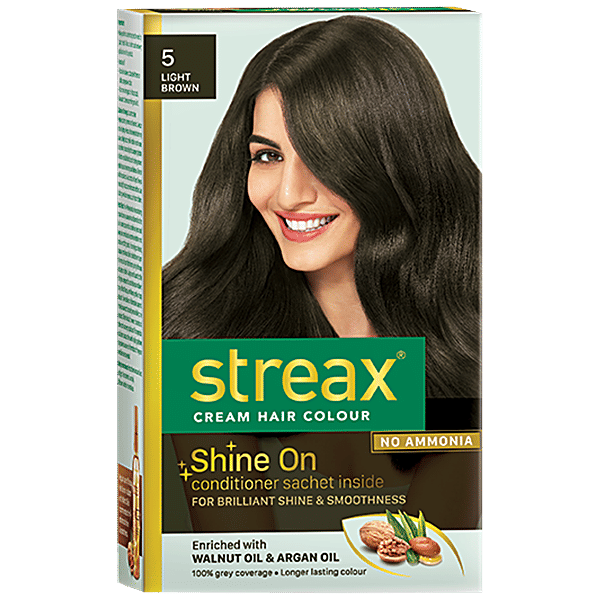 Buy Streax Cream Hair Colour - With Shine On Conditioner, For Smooth ...