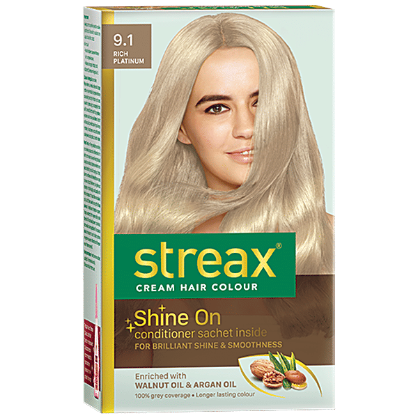 Buy Streax Cream Hair Colour - With Shine On Conditioner, For Smooth ...