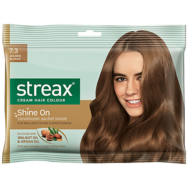 Buy Streax Cream Hair Colour - With Shine On Conditioner, For Smooth ...
