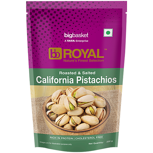 Buy bb Royal Roasted & Salted California Pistachios Online at Best Price of Rs 249 - bigbasket