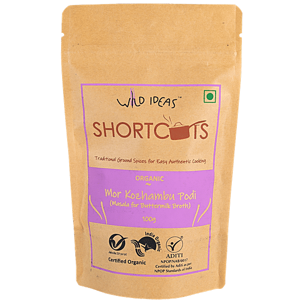 Buy Wild Ideas Shortcuts Mor Kozhambu Podi/Powder - Organic, Authentic ...