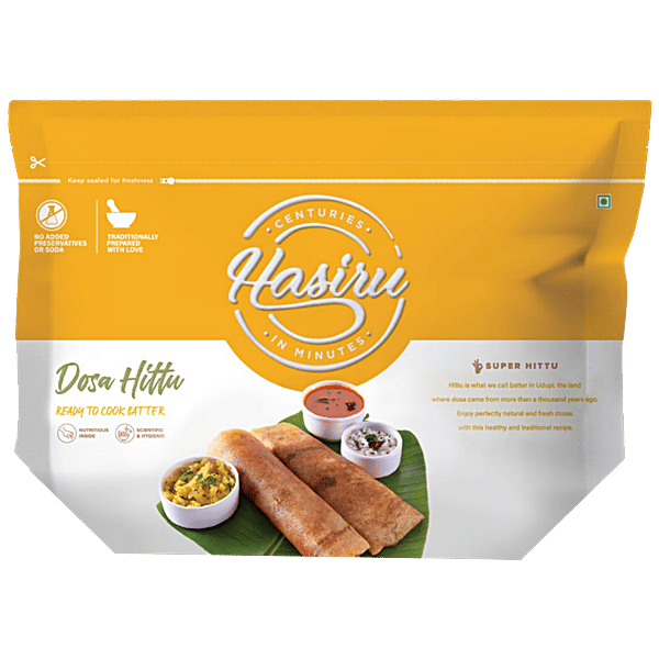 Buy HASIRU Dosa Batter - Healthy, Authentic Recipe, Nutritious Online ...
