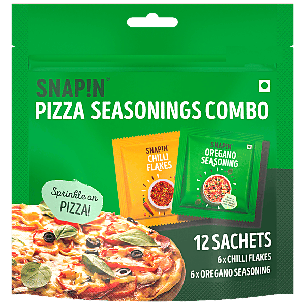 Buy SNAPIN Pizza Seasoning Combo - Oregano & Chilli Flakes, Enhances ...