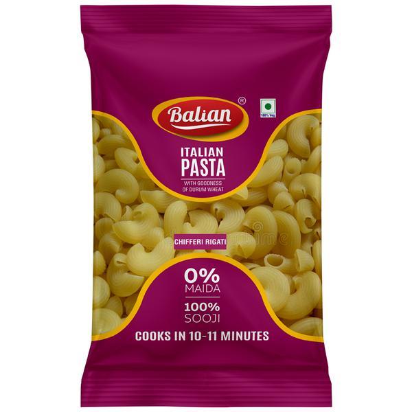Buy Balian Italian Pasta Chefferi Rigate - Durum Wheat, 100% Sooji ...