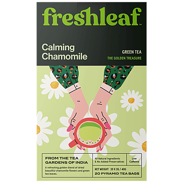 Buy FRESHLEAF Chamomile Green Tea - Fresh, Rich In Antioxidants ...