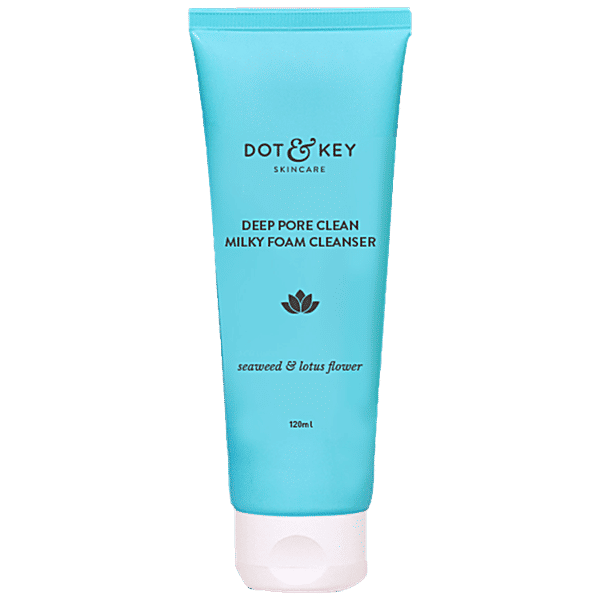 Buy Dot & Key Deep Pore Clean Milky Foam Cleanser - For Clear, Bright ...