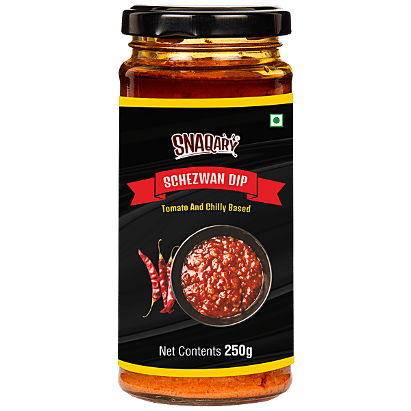 Buy Snaqary Schezwan Dip - Tomato & Chilli Based, Spicy, Tangy Flavour ...