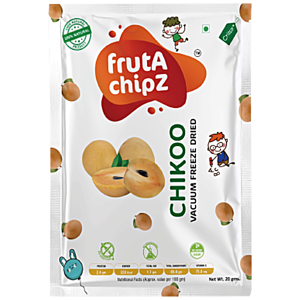 Buy FRUTA CHIPZ Chikoo Chips - Freeze Dried, Rich In Antioxidants ...
