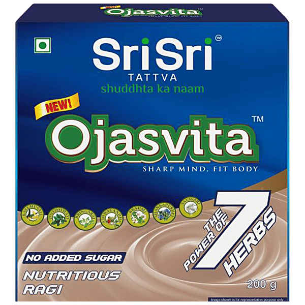 Buy Sri Sri Tattva Ojasvita Ragi - With 7 Herbs, No Added Sugar, For ...