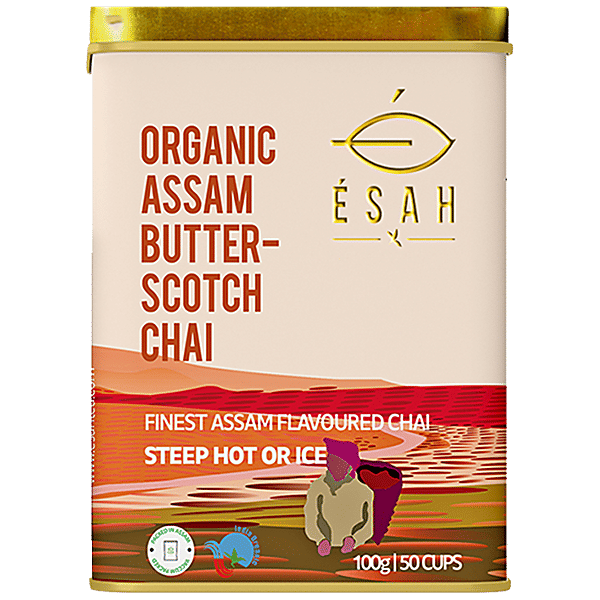 Buy Esah Tea Organic Assam Butterscotch Chai - Rich In Antioxidants, Refreshing, Aromatic Online ...