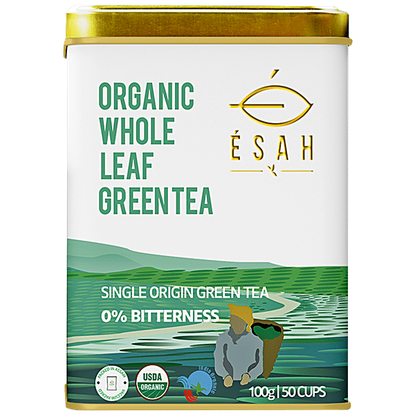 Buy Esah Tea Organic Whole Leaf Green Tea - Refreshing, Aromatic, For ...