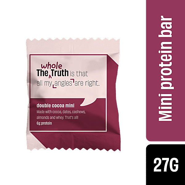 Buy The Whole Truth Mini Protein Bar - Double Cocoa, No Added Sugar ...
