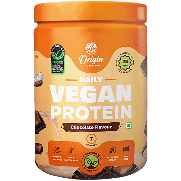 Buy Origin Nutrition Vegan Protein Powder - Chocolate Flavour Online at ...