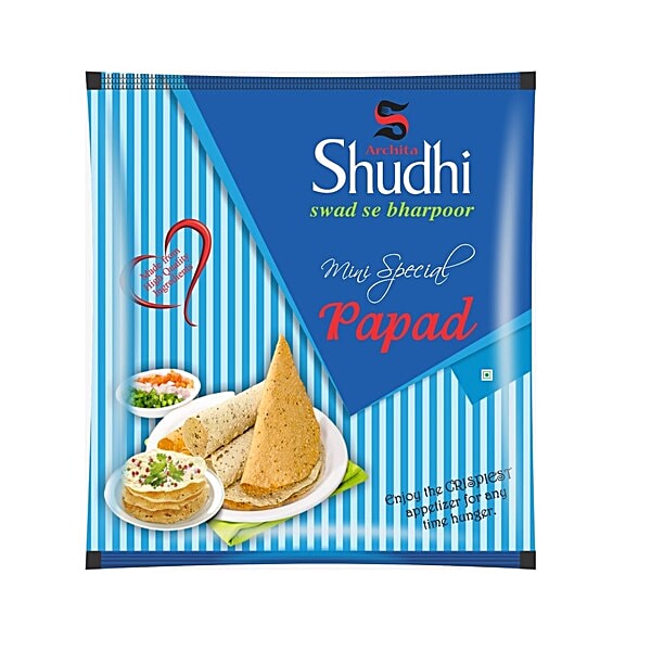 Buy Archita Shudhi Mini Special Papad - Urad Masala, Crispiest ...