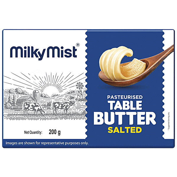 Buy Milky Mist Table Butter - Salted, Pasteurised, Rich, Creamy Online ...