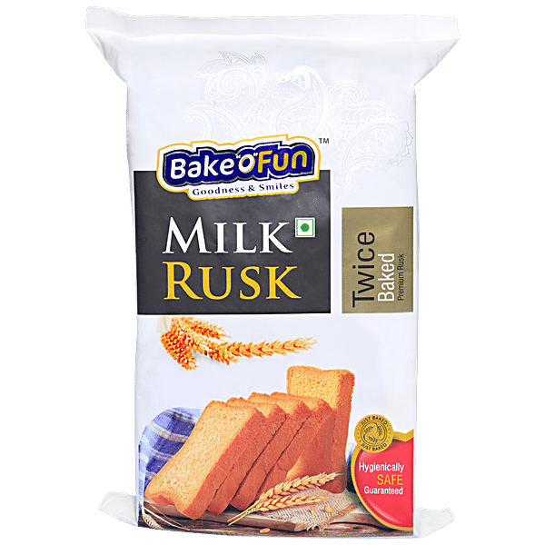 Buy Bake O Fun Milk Rusk - Premium, Twice Baked, Healthy Online at Best ...