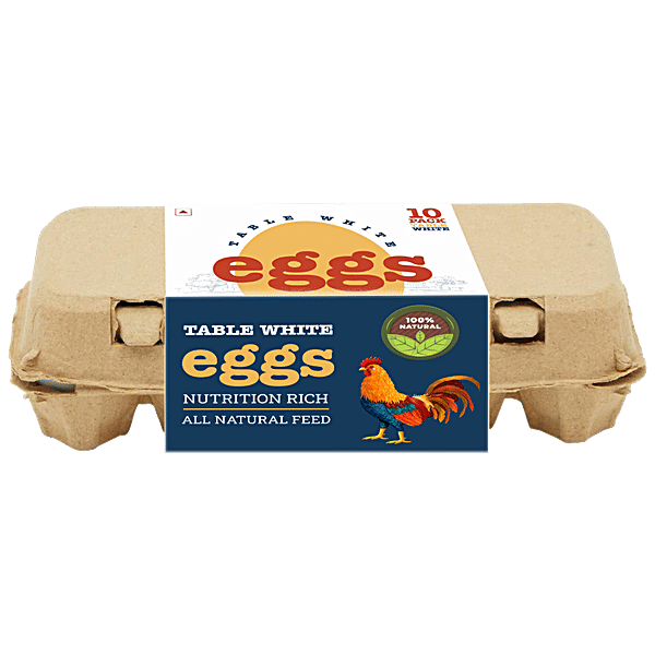 Buy HenFruit Table White Eggs - 100% Natural, Nutrition-Rich, High In ...