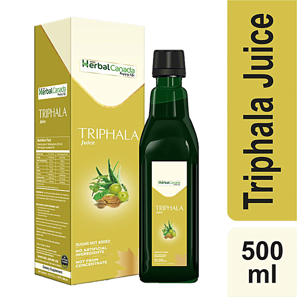 Buy Herbal Canada Triphala Juice - Detoxifier, No Added Sugar, Improves ...