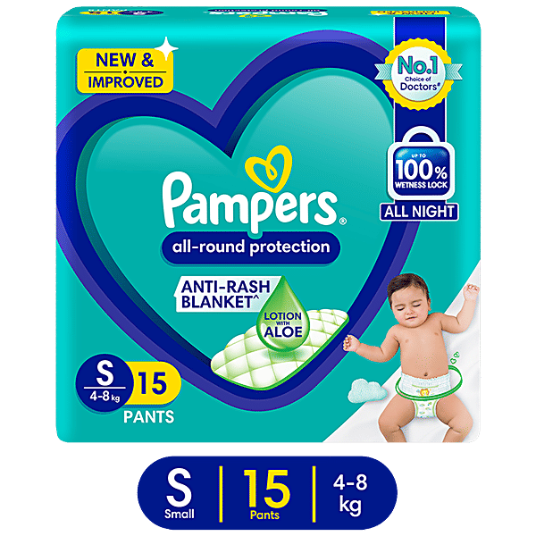 Buy Pampers Diaper Pants - Small, All Round Protection, Anti-rash ...