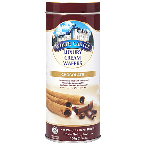 Buy White Castle Luxury Cream Wafer Sticks - Chocolate, Sweet & Crunchy ...
