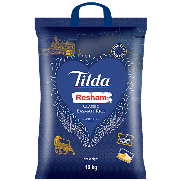 Buy Tilda Resham Classic Basmati Rice - Long-Grained, Aromatic Online ...