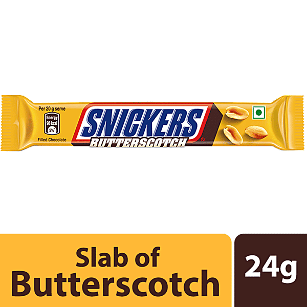 Buy Snickers Butterscotch Chocolate Bar - Premium & Rich Online at Best ...