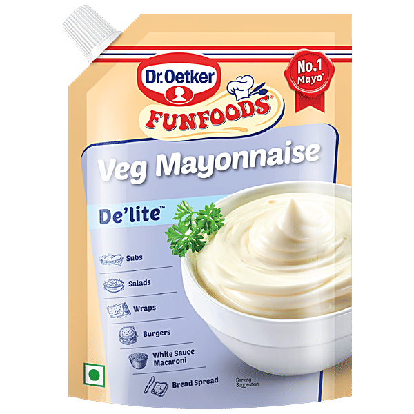 Buy Dr.Oetker Funfoods Veg Mayonnaise - De'lite, Rich, Creamy Online at Best Price of Rs 129 ...