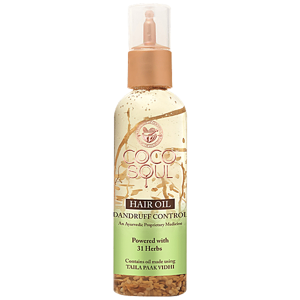 Buy Coco Soul Dandruff Control Hair Oil - With 31 Herbs, Soothes Scalp ...