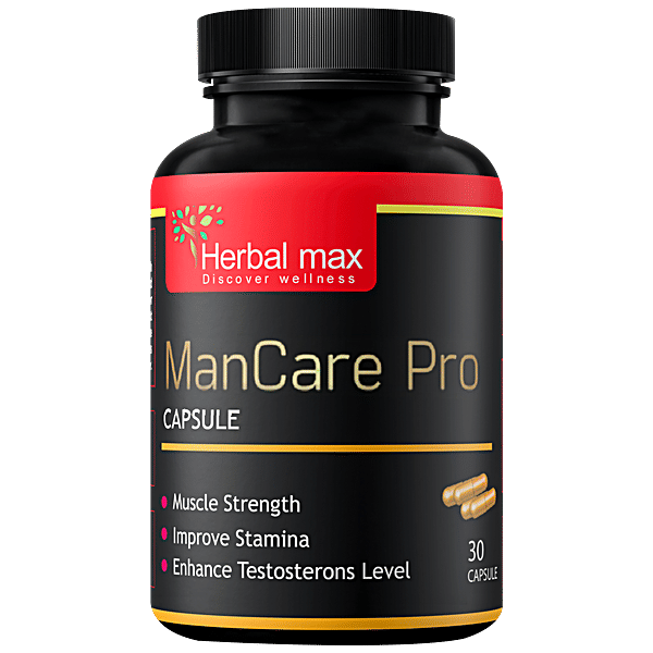 Buy Herbal Max ManCare Pro Capsules- For Strength, Energy & Performance ...
