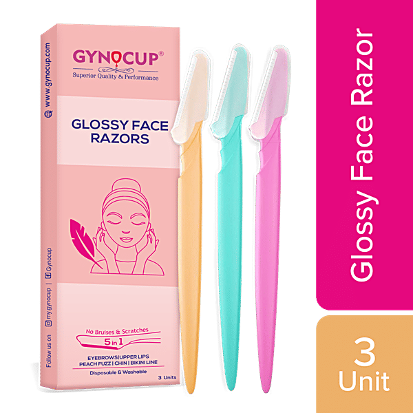 Buy Gynocup Glossy - Face Razors, For Women, Painless Removal, No ...