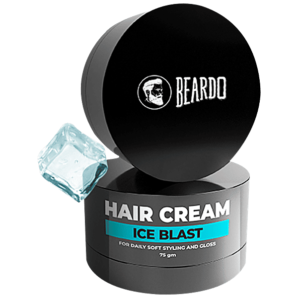 Buy Beardo Beardo Ice Blast Hair Cream 75g | For Daily Soft Styling and ...