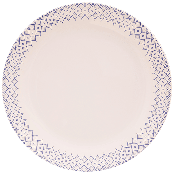 Buy Dinewell Round Dinner Plate - Blue Diamond, Melamine, Dishwasher ...