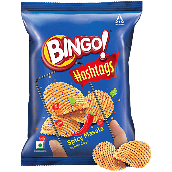 Buy Bingo! Hashtags Spicy Masala Potato Chips Online at Best Price of ...
